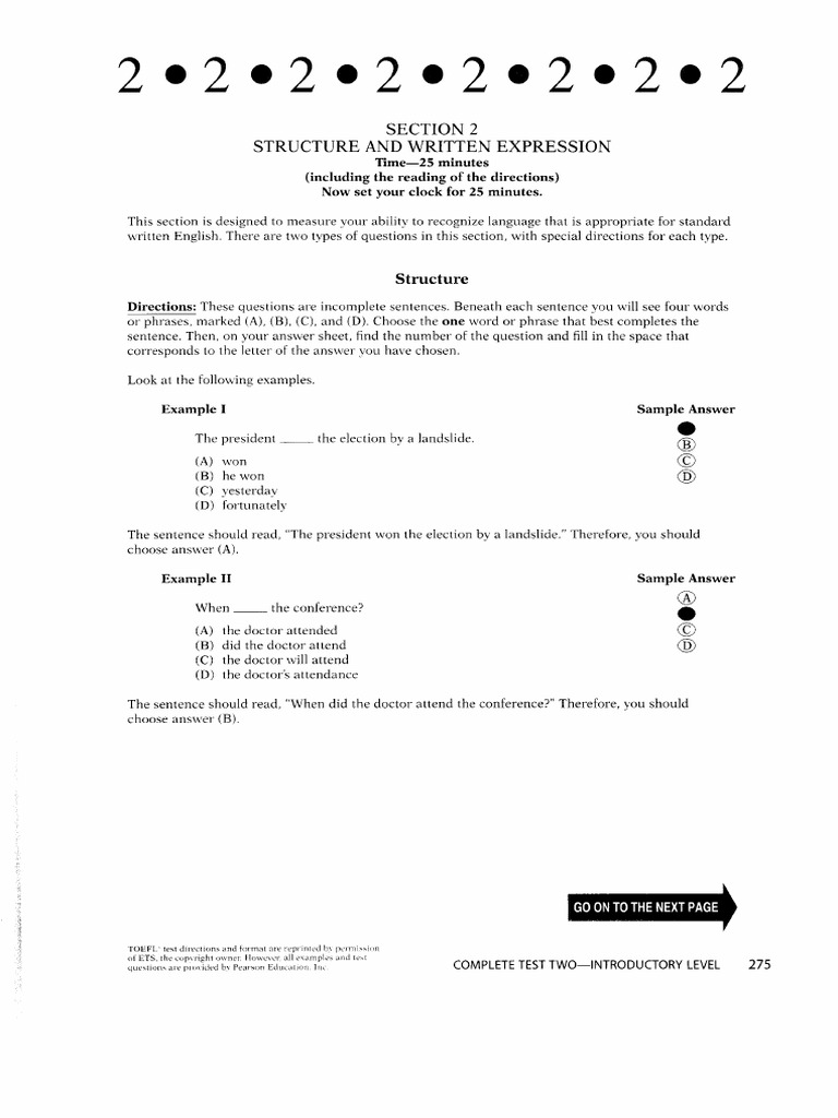Practice Strucutre 2 Pdf