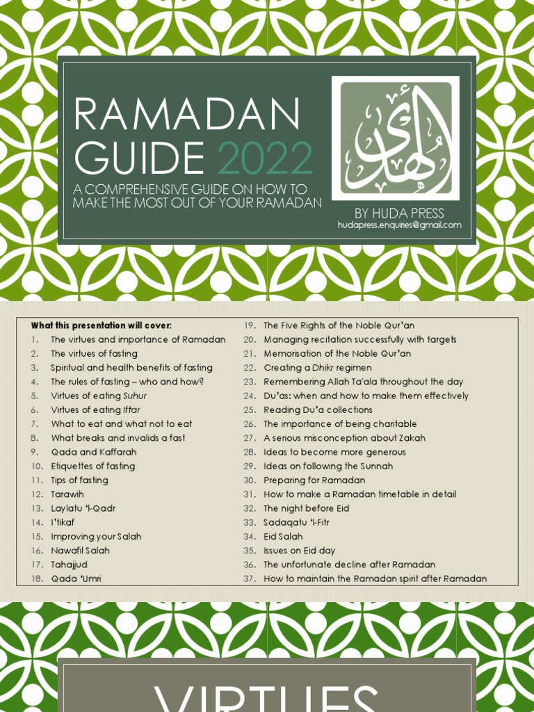 Ramadan Guide 2022 | PDF | Ramadan | Drink