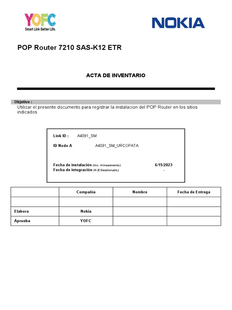Reporte de Inventario Pop Router - A4091 - SM - URCOPATA | PDF | Negocios
