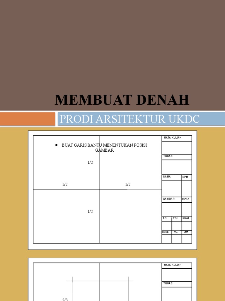 PPT_DENAH_dasar | PDF