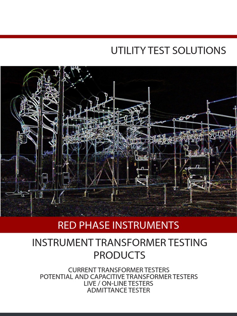 Red Phase Instrument Transformer Testing | PDF | Transformer ...