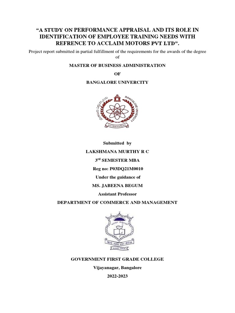 Lakshman | PDF | Methodology | Performance Appraisal