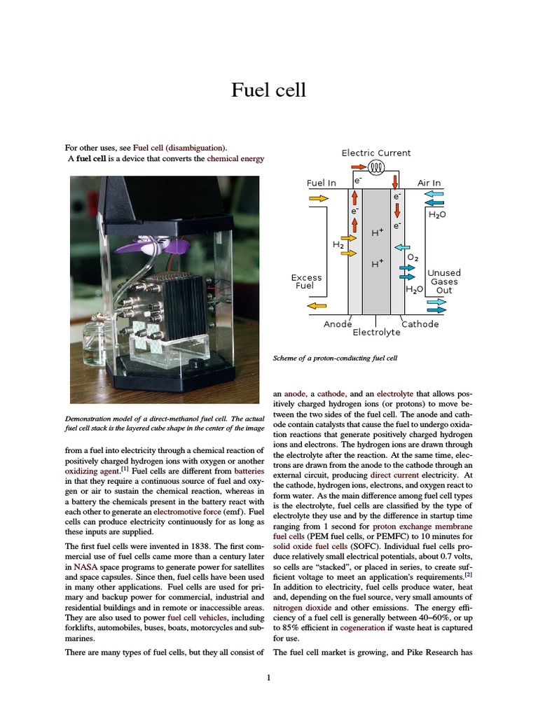 Fuel Cell | PDF | Fuel Cell | Solid Oxide Fuel Cell
