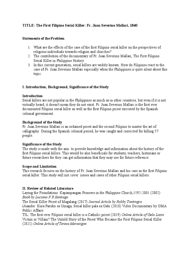 RIPH Juan Severino | PDF | Philippines