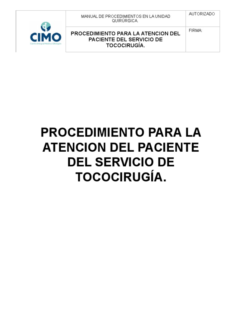 Manual de Tococirugia | PDF | Parto | Aborto