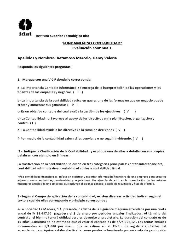 Retamoso Marcelo Demy | PDF | Contabilidad | Estado de resultados
