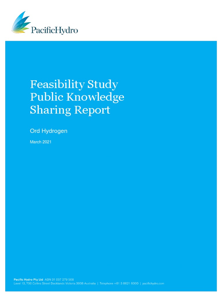 Pacific Hydro - The Ord Feasibility Study - March 2021 | PDF | Ammonia ...