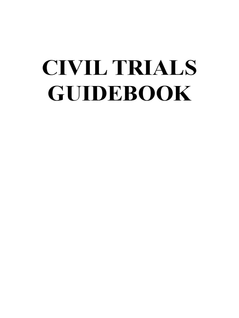 Civil Trials Guidebook Pdf Court Of Appeal Of Singapore Mediation