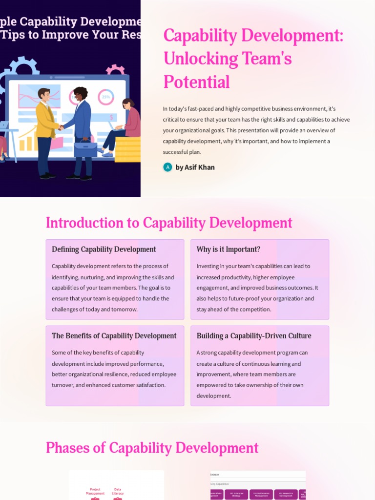 Capability Development for Team Success | PDF | Performance Indicator ...