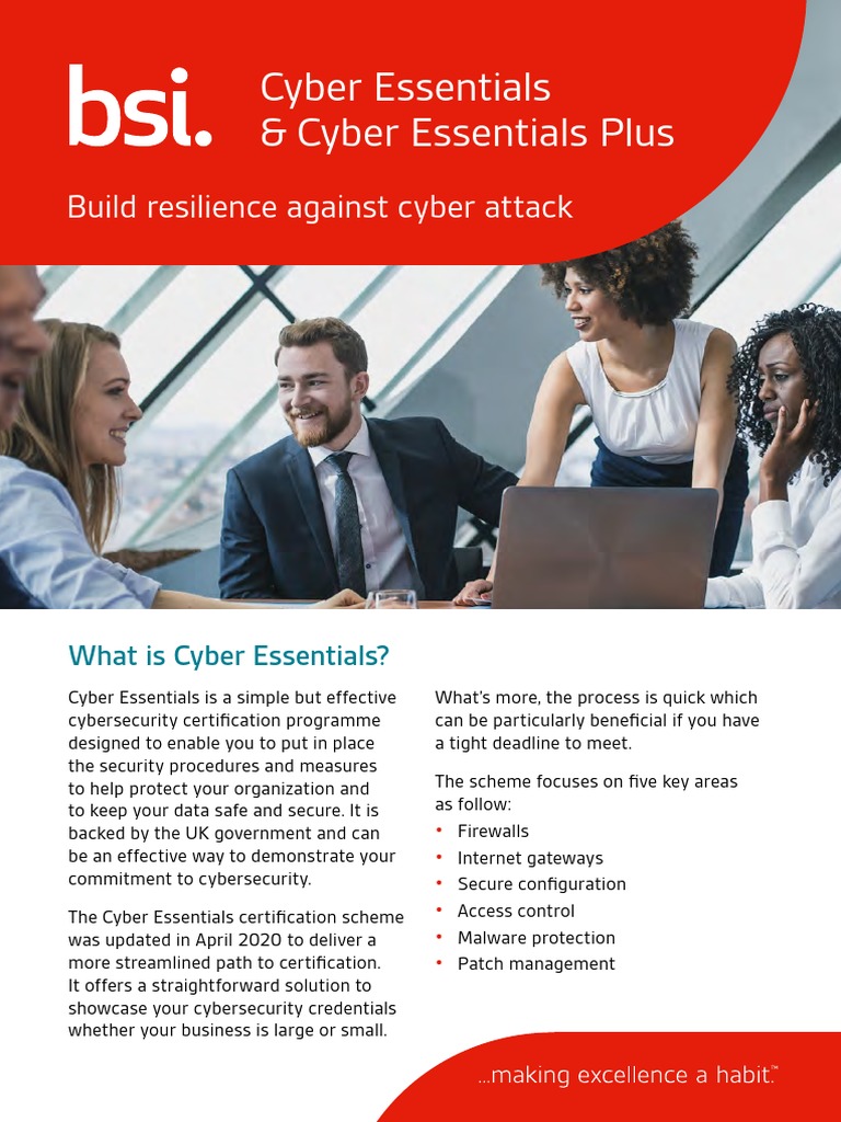 Bsi Cyber Essentials Flyer A5 en GB 0920 Final | PDF | Security | Computer Security