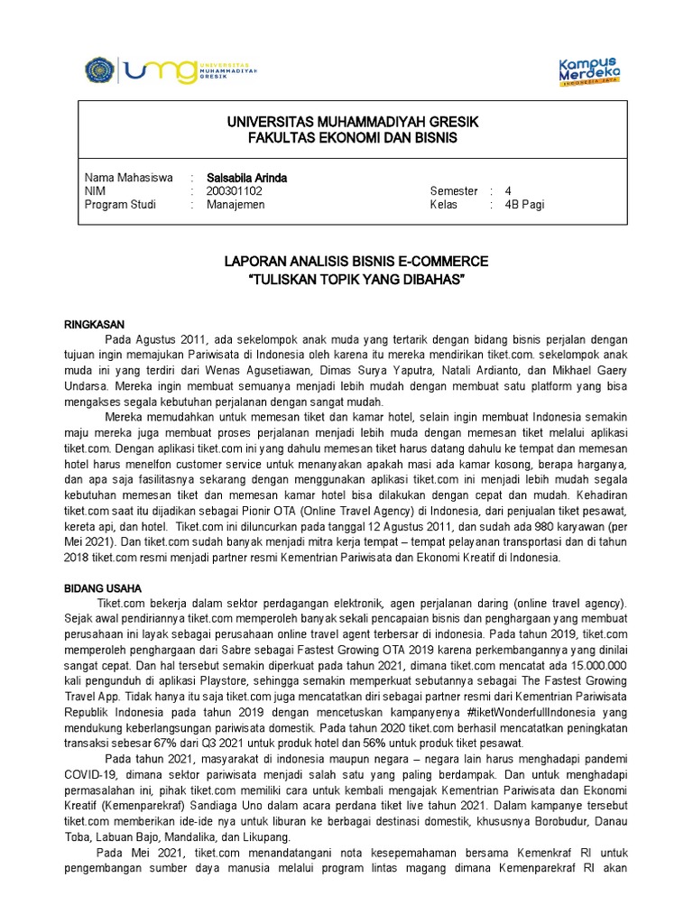 Analisis Ecommerce | PDF