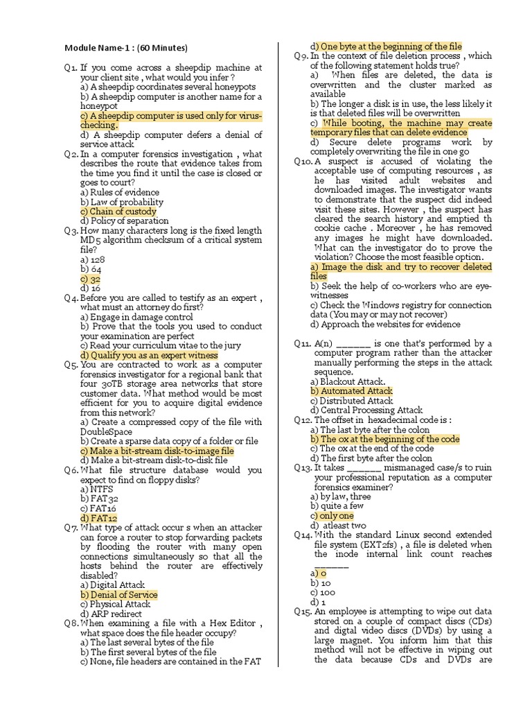 Forensics 1 | PDF | Computer File | Information Technology