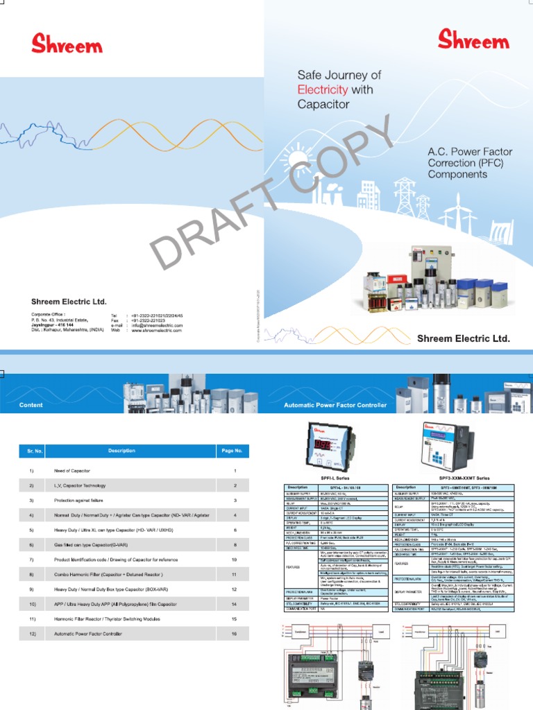 Shreem Capacitor Catalog | PDF