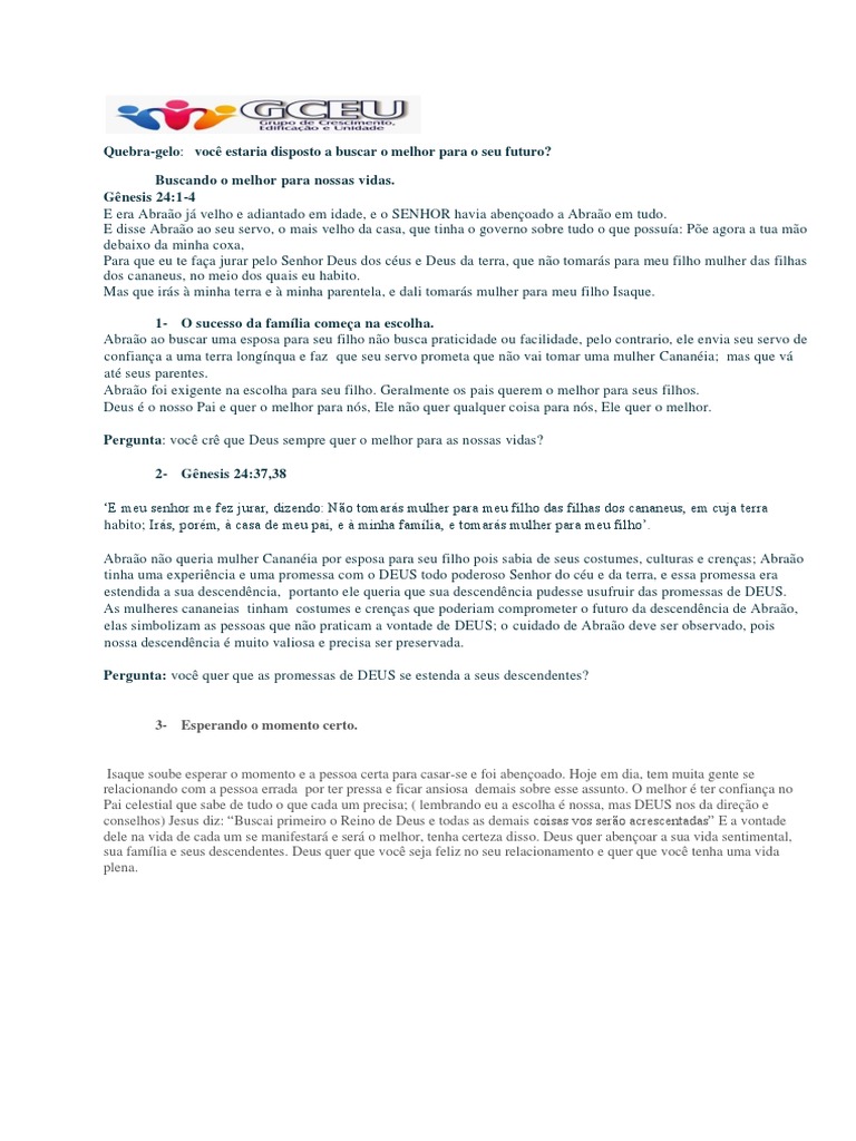 carta GCEU teen 3 | PDF | Abraão