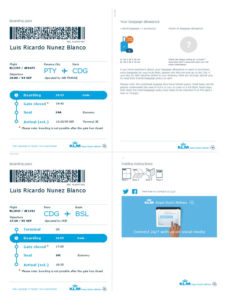 Boarding Pass | PDF | Baggage | Transport Companies