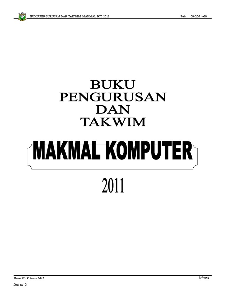 Contoh Buku Pengurusan Makmal Komputer | PDF