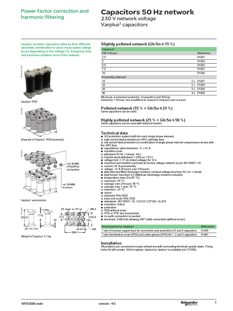 VARPLUS | Download Free PDF | Capacitor | Fuse (Electrical)