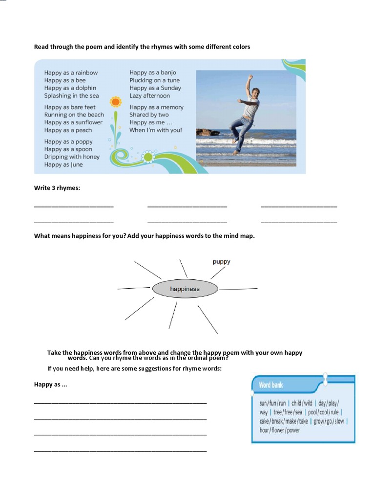Happy Poem | PDF | Language Arts & Discipline | Self-Improvement