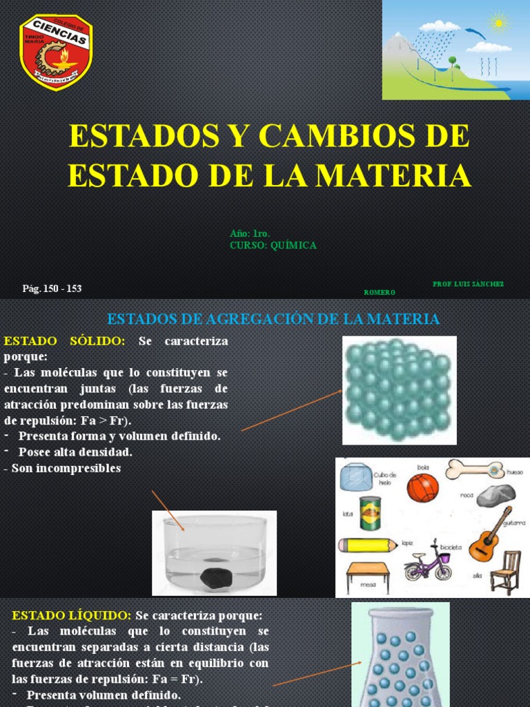 Estados y Cambios de la Materia | PDF