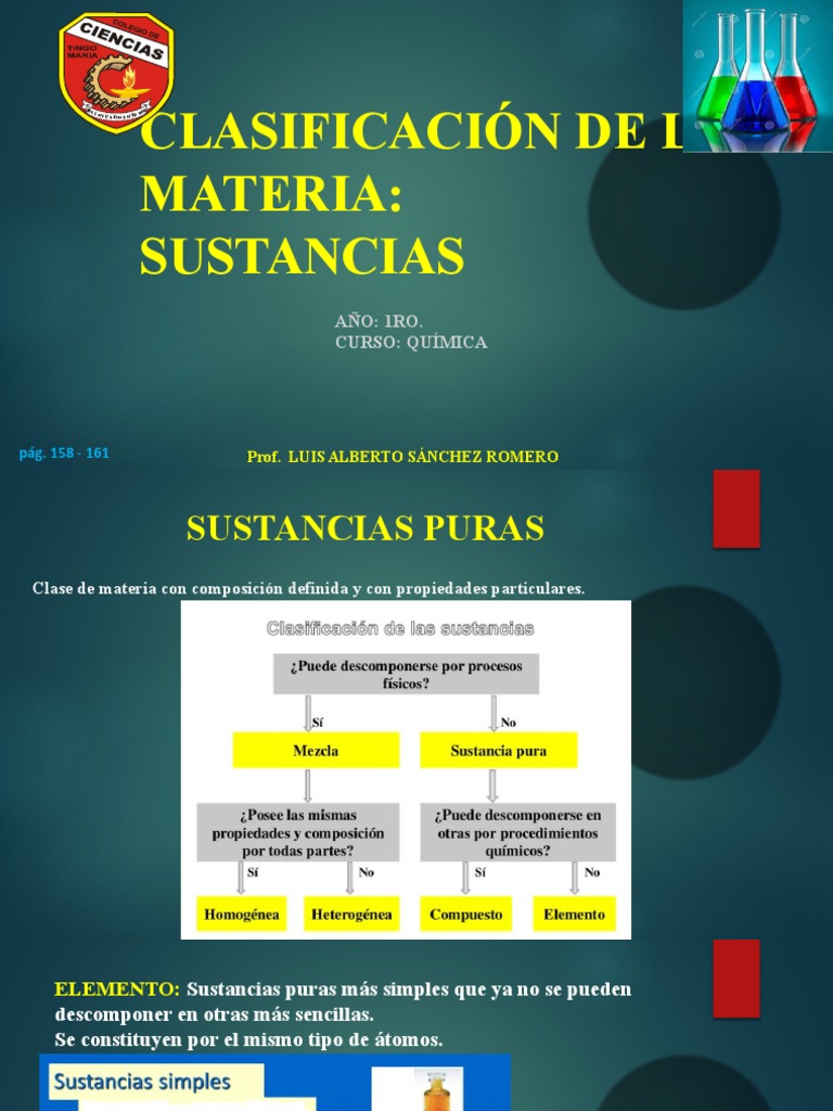 Clasificación de la Materia para Niños | PDF | Tecnología