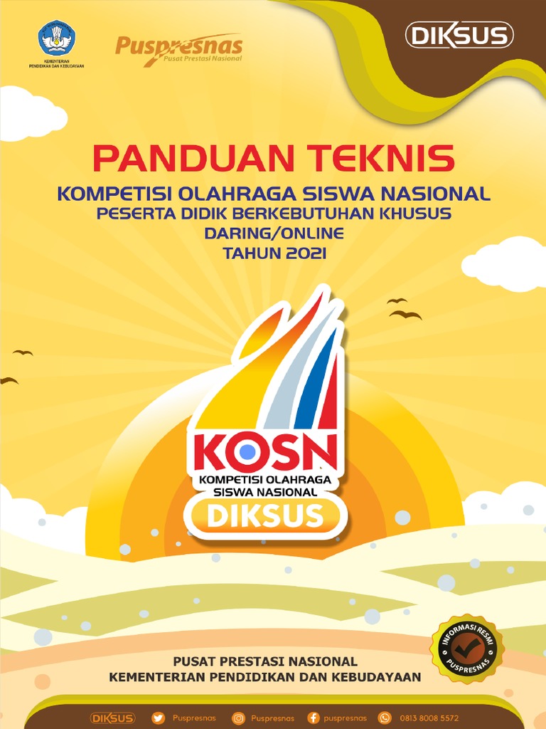 Panduan KOSN 2021 untuk PDBK Daring | PDF