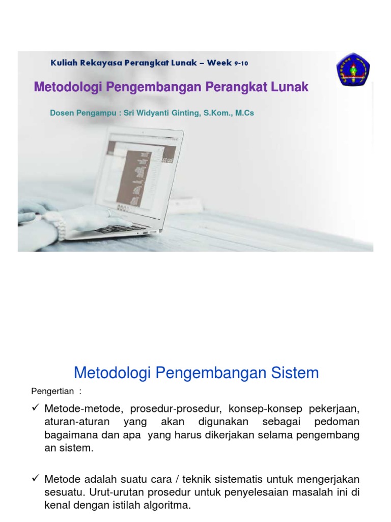 Week 9-10 Metodologi Pengembangan Perangkat Lunak | PDF