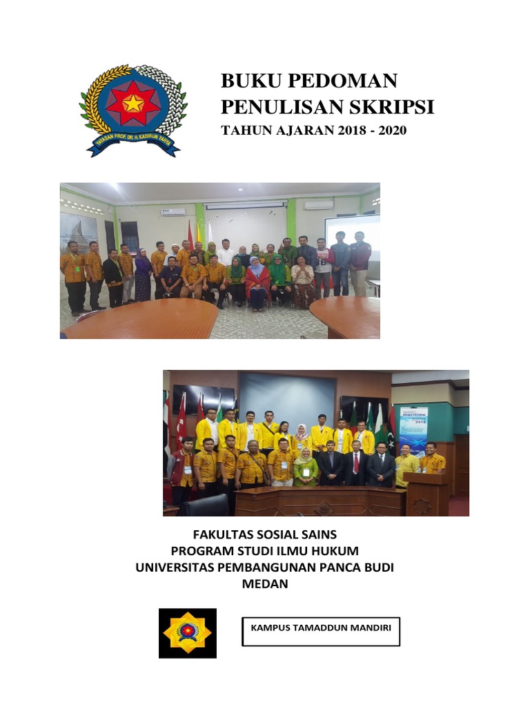 Buku Pedoman Penulisan Skripsi Ta.2018-2020. | PDF