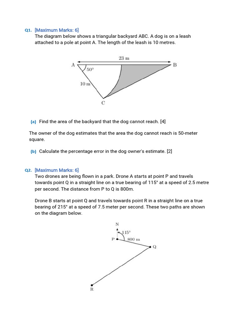 Trig Right & Non Right Angle | PDF | Area | Triangle