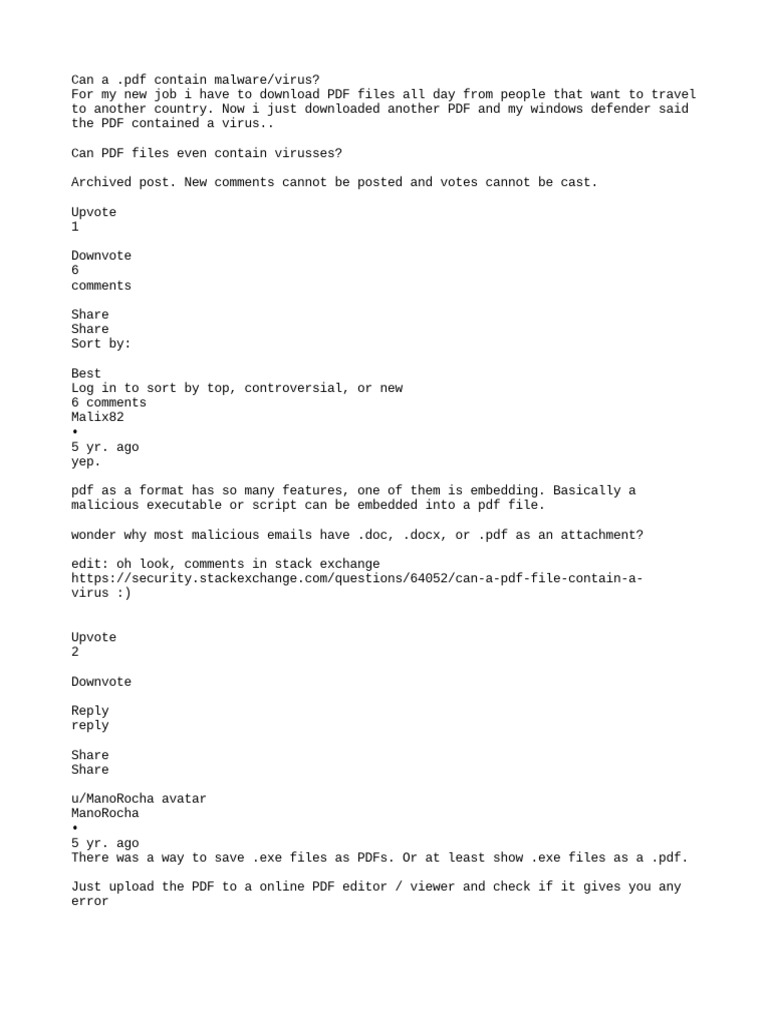 Can Pdfs Contain Malware Pdf Computers