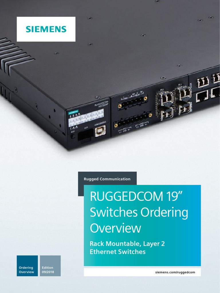 RUGGEDCOM Switches Ordering Overview EN | PDF | Electrical Connector ...