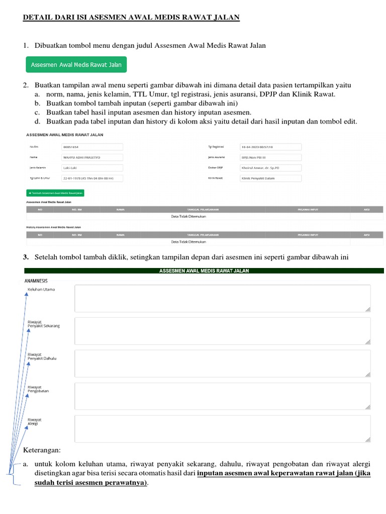 Asesmen Awal Medis RJ Final Fixed | PDF
