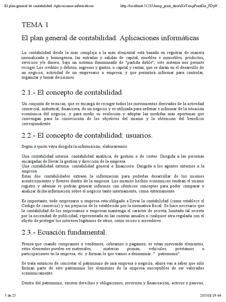 ADFI CF01 2018 VI Resumen | PDF | Contabilidad | Estado financiero