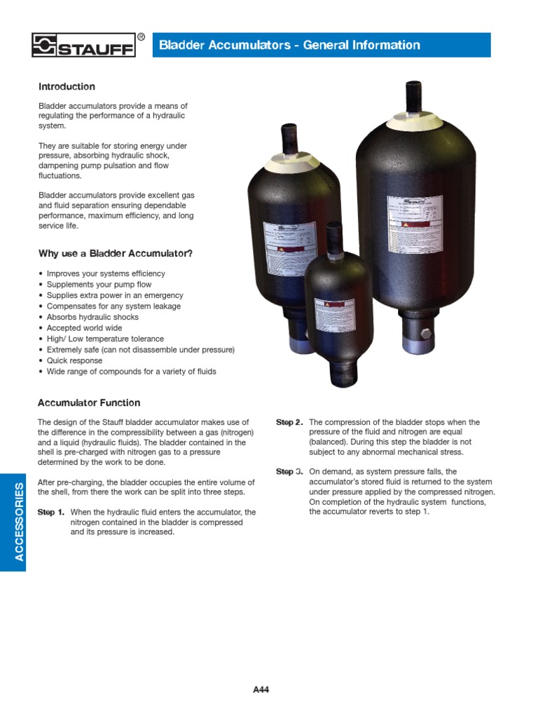 Accum Info | PDF | Pump | Pressure
