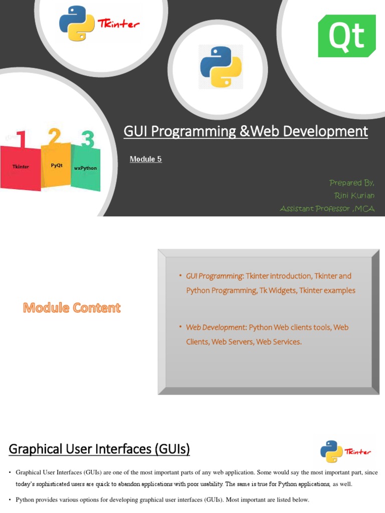 Python - Module-5 (1) 1 | PDF | World Wide Web | Internet & Web