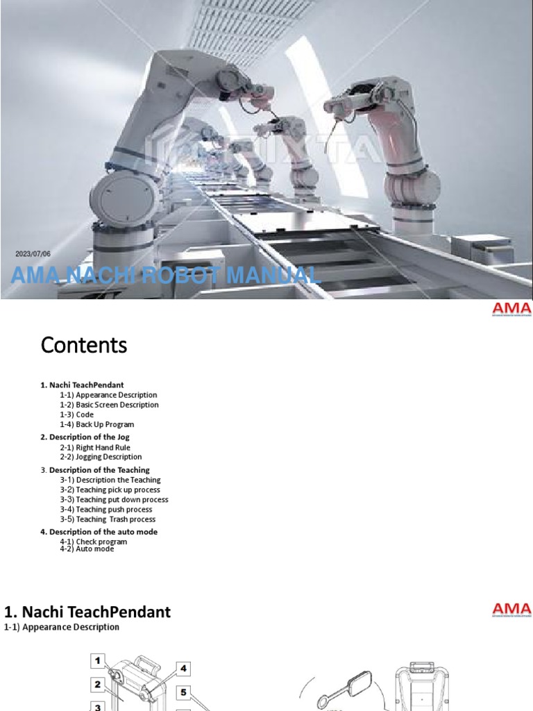 AMA Nachi Robot Manual1 | PDF | Computer Architecture | Computer ...