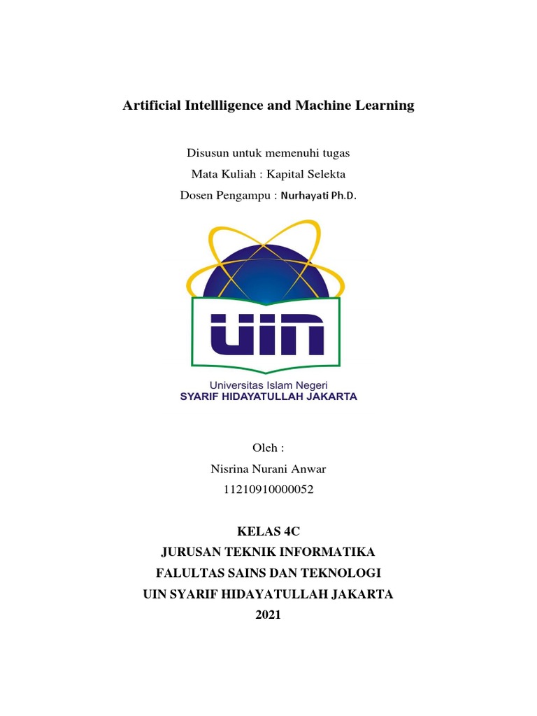 Artificial Intellligence and Machine Learning | PDF