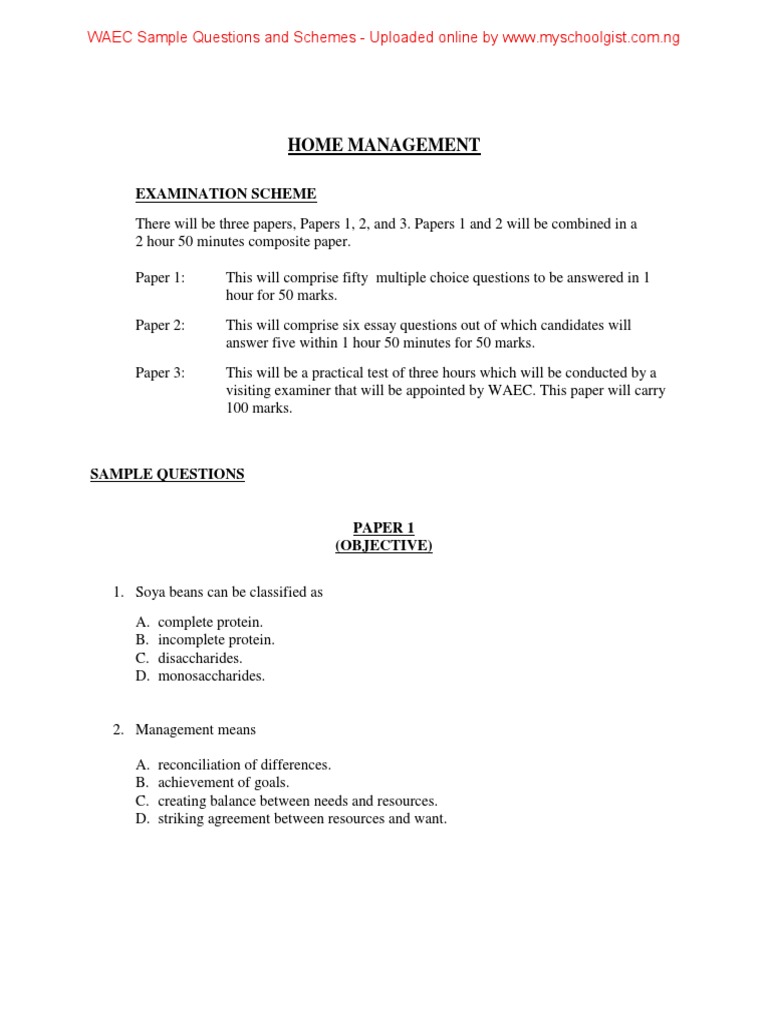 Home Management | PDF