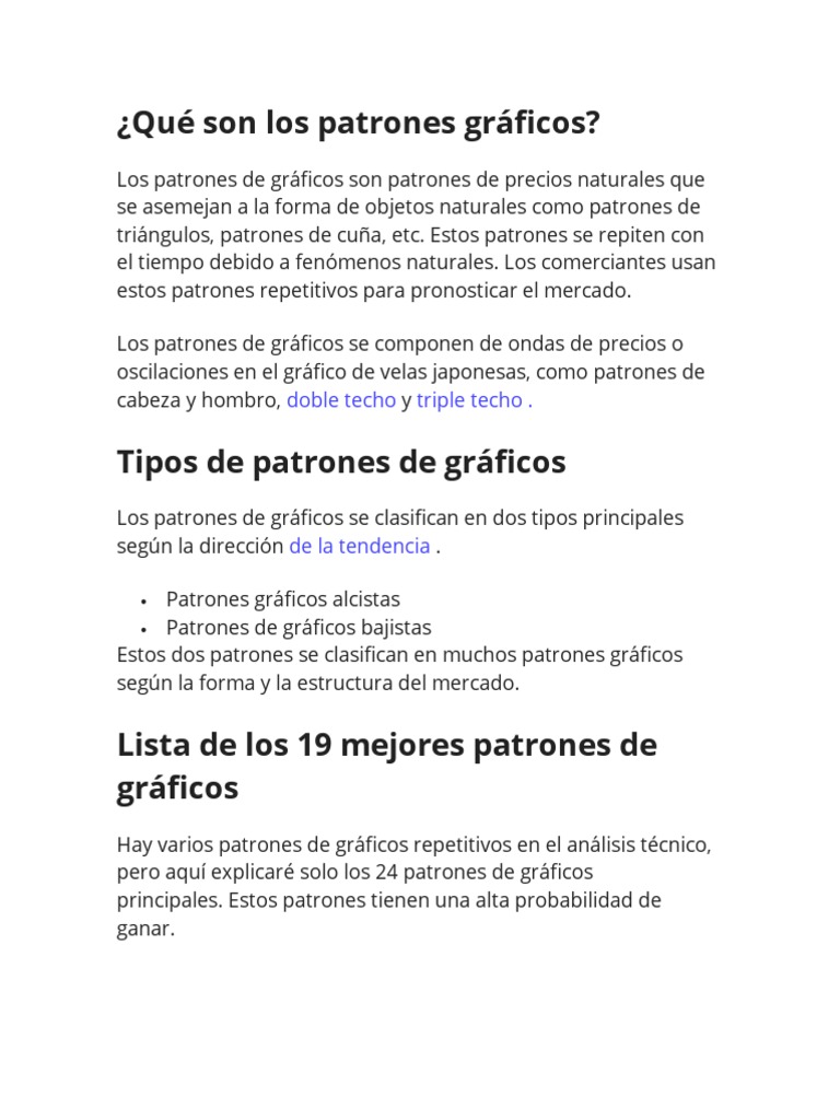 Guía Patrones | PDF | Análisis técnico