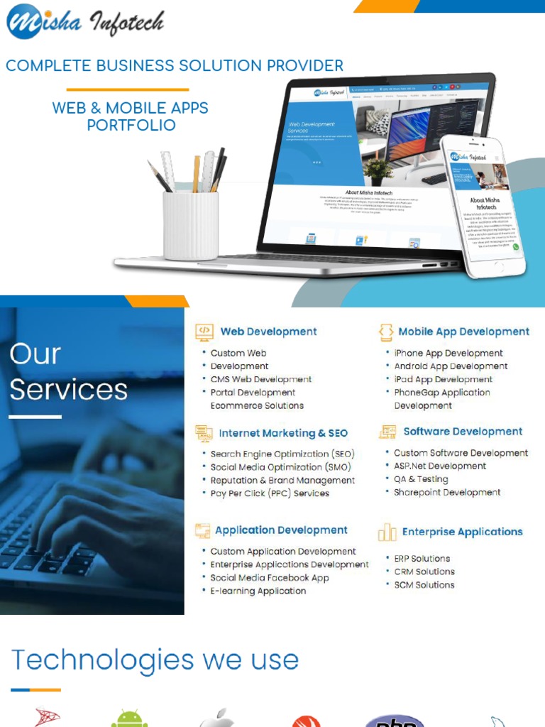 Web & Apps Portfolio | Download Free PDF | Mobile App | Software ...