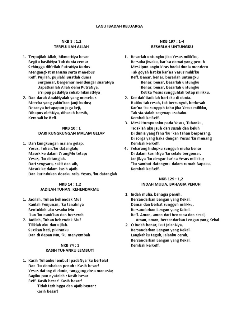 Lagu NKB | PDF