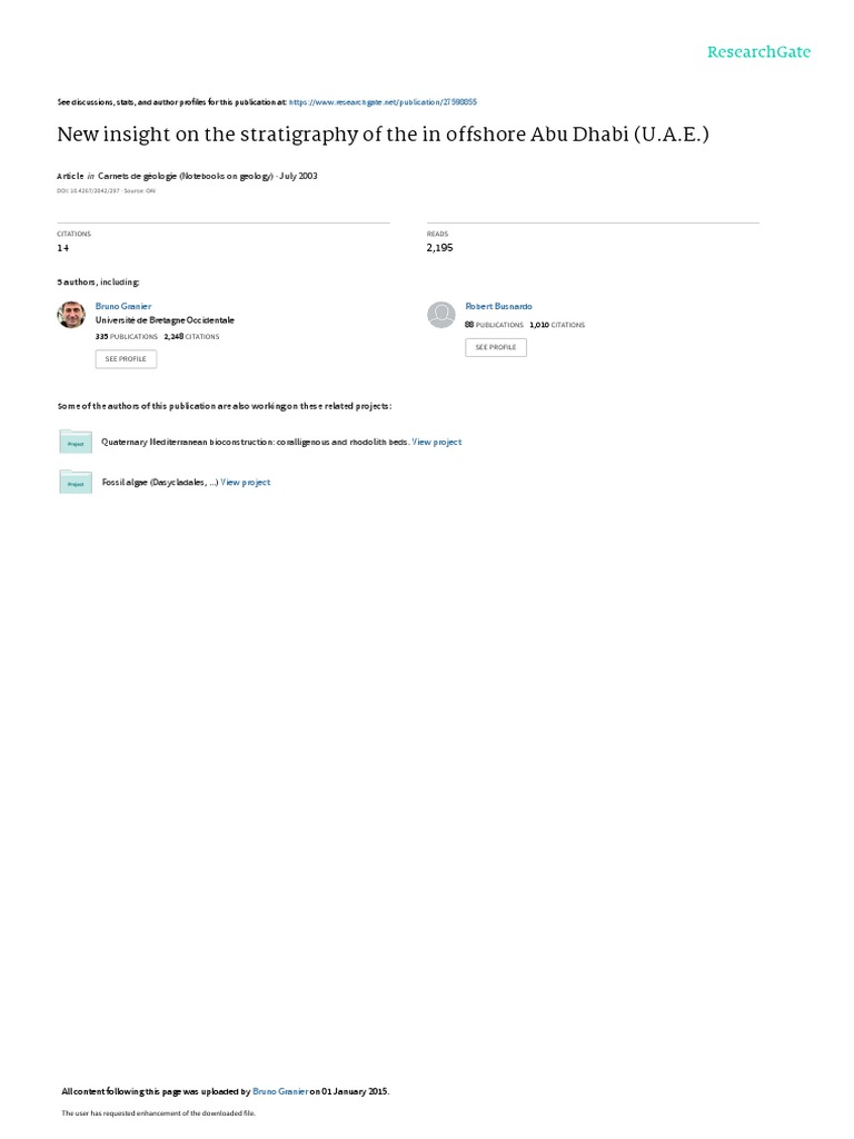 New Insight On The Stratigraphy of The Upper Thamama | PDF ...