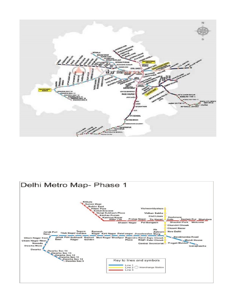 Delhi Metro Map | PDF