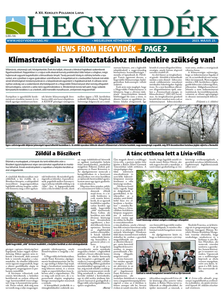 Hegyvidek 2023. Majus 23. | PDF
