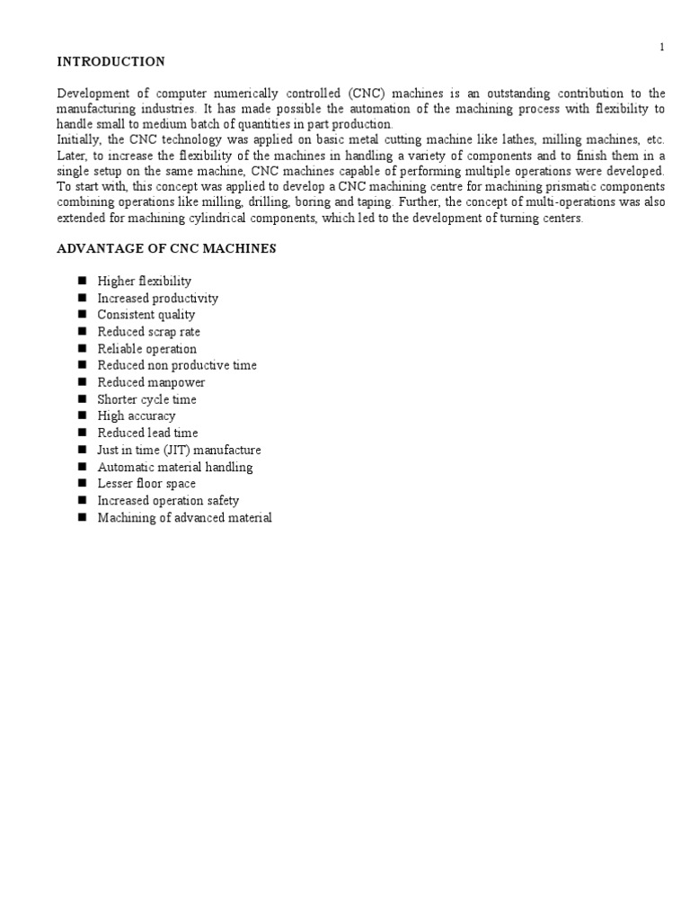 CNC Report1 | PDF | Numerical Control | Programmable Logic Controller