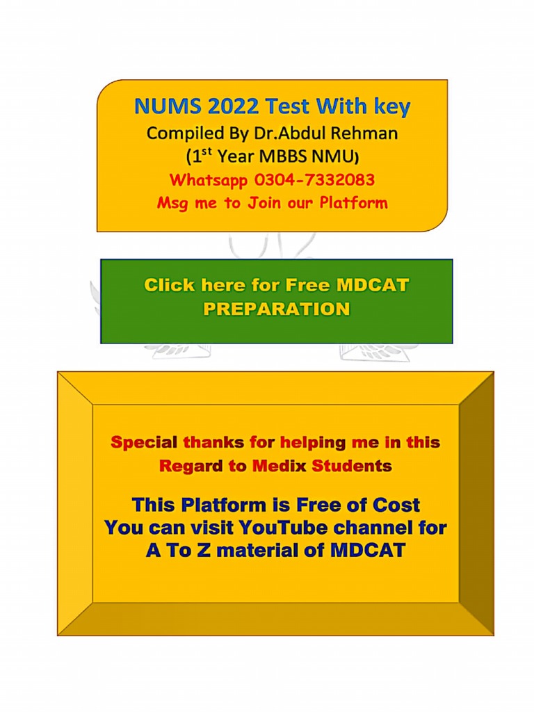 Nums 2022 Full Paper With Key | PDF