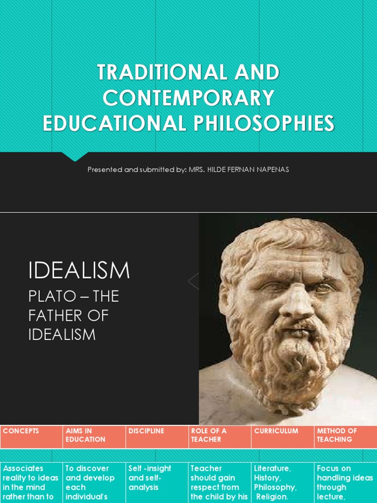 Lesson 2 - Traditional and Contemporary Educational Philosophies ...