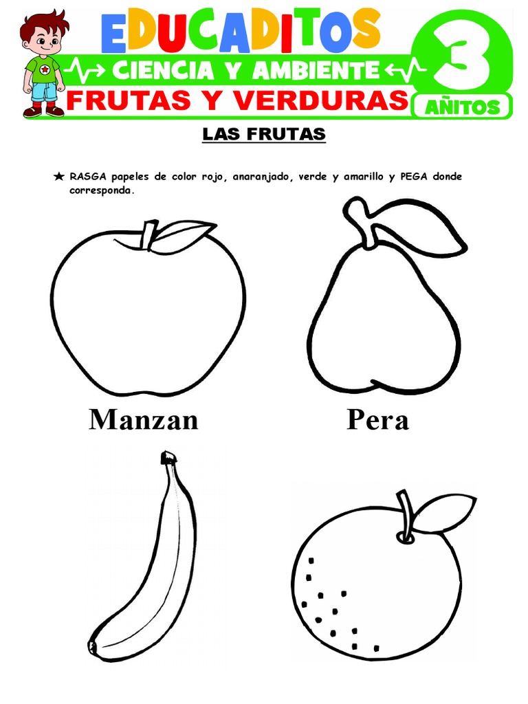 Frutas y Verduras para Ninos de 3 Anos | PDF