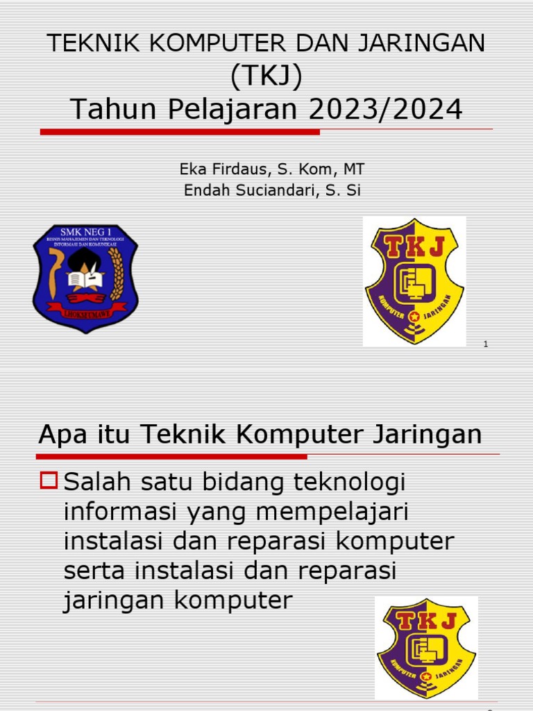 Presentasi TKJ 2023-2024 Utk PPDB | PDF