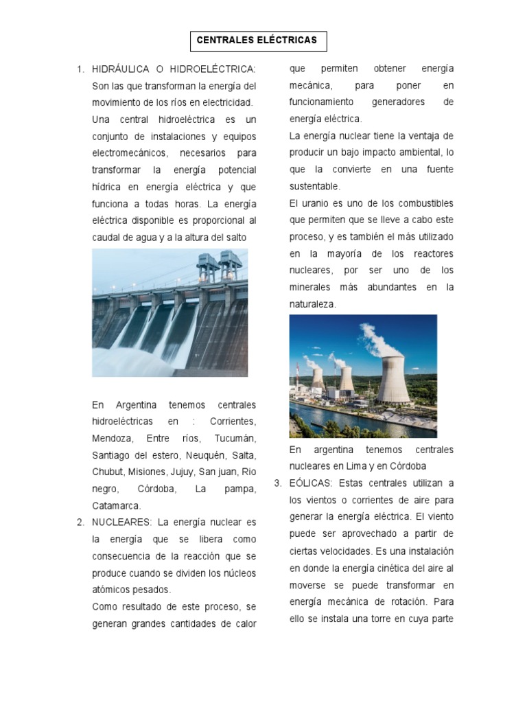 Centrales Electricas | PDF | Energía solar | La energía nuclear