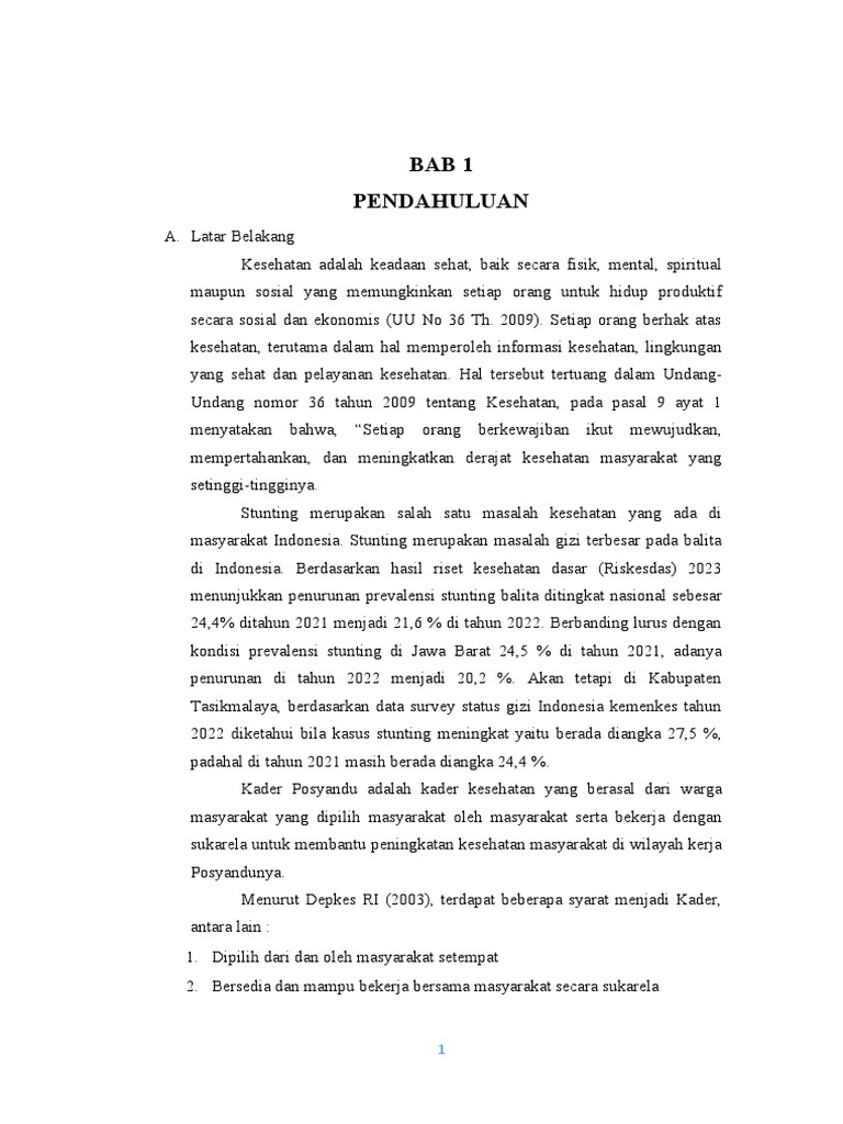 Makalah Stunting | PDF